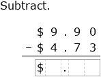IXL | Add and subtract money amounts | Grade 5 math