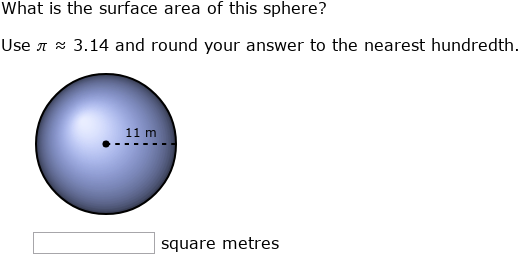 IXL | Surface area and volume of spheres | Grade 11 math