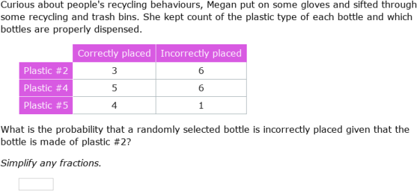 IXL | Find conditional probabilities using two-way frequency tables ...