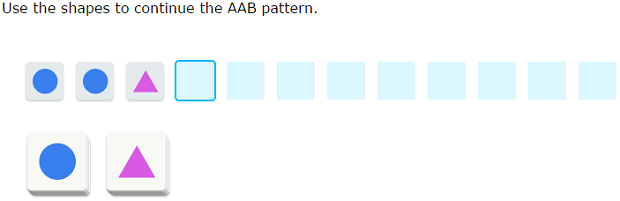 IXL - Make a repeating pattern (Grade 3 math practice)