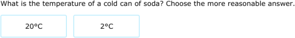 IXL | Choose the more reasonable temperature | Grade 5 math