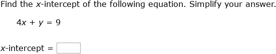 IXL | Standard form: find x- and y-intercepts | Grade 9 math